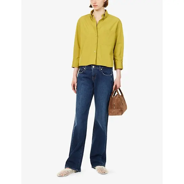 7 For All Mankind Low-rise Straight-leg Denim Jeans