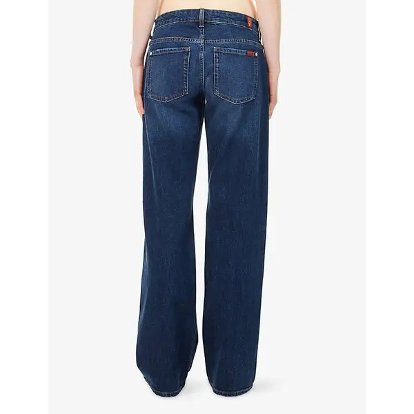 7 For All Mankind Low-rise Straight-leg Denim Jeans
