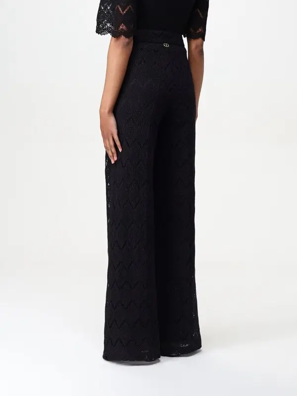 TWINSET Wide Leg Lace Pants