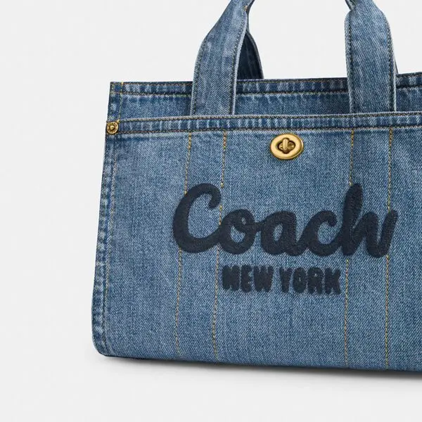 COACH Logo Embroidered Tote Bag