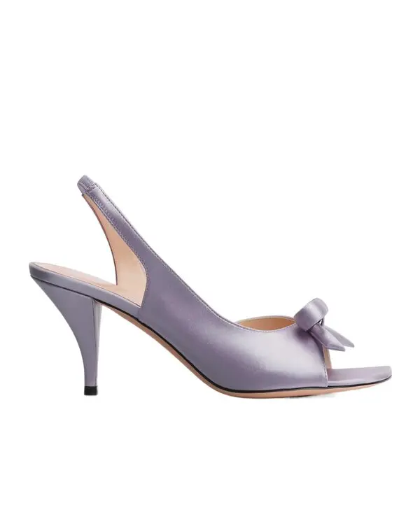 Dior Bow Heeled Slingback Sandal