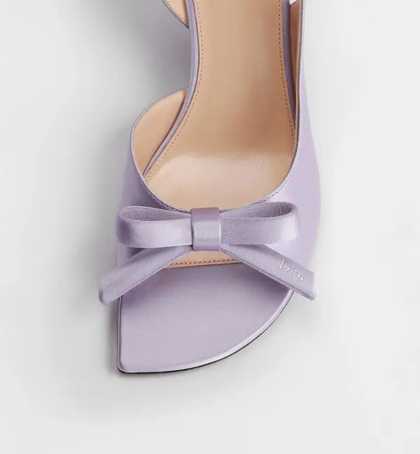 Dior Bow Heeled Slingback Sandal