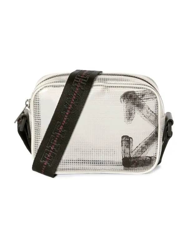Off-White Heritage Zip-up Camera Bag - Clear/black