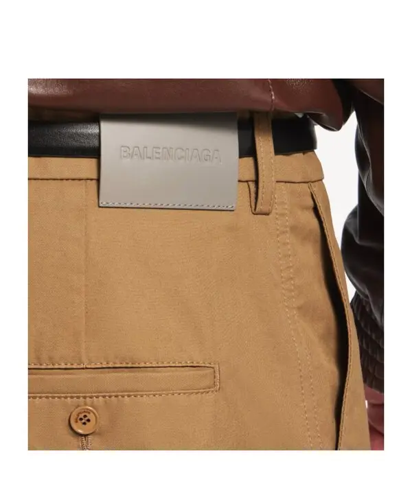 Balenciaga Wide Leg Chino Trousers