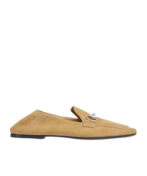 Gucci Jordaan Soft Loafers With Horsebit Detail - Beige