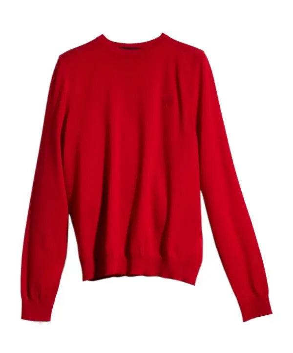 Gucci Fine Wool Sweater With Embroidery - Red