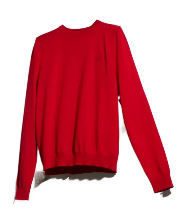 Gucci Fine Wool Sweater With Embroidery - Red