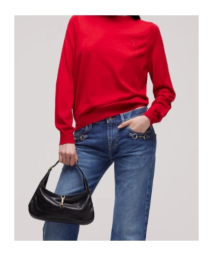 Gucci Fine Wool Sweater With Embroidery - Red