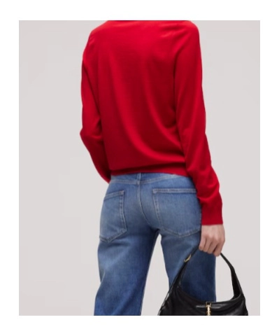 Gucci Fine Wool Sweater With Embroidery - Red