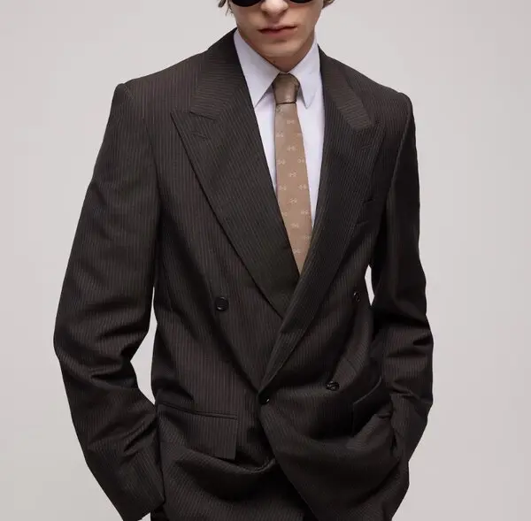 Gucci Horsebit Silk Jacquard Tie - Beige