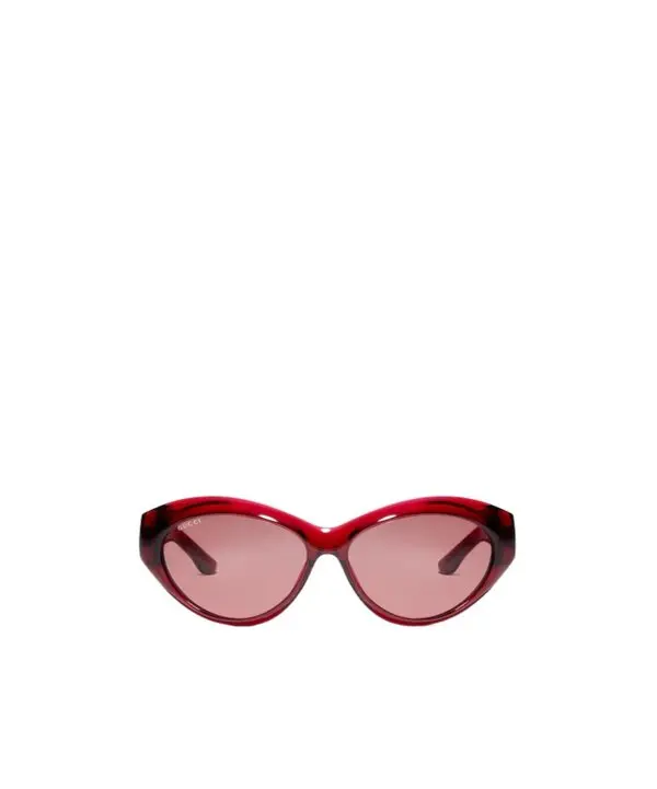 Gucci Cat Eye Frame Sunglasses - Red