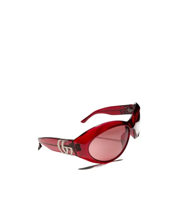 Gucci Cat Eye Frame Sunglasses - Red