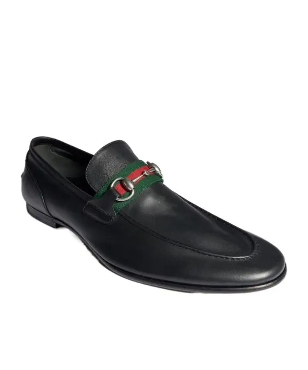 Gucci Como Loafers With Horsebit Detail - Black
