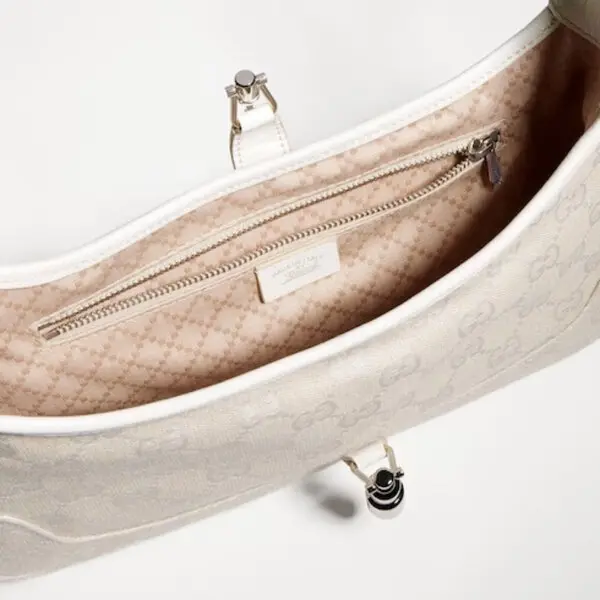 Gucci Jackie Slim Medium Shoulder Bag - Ivory