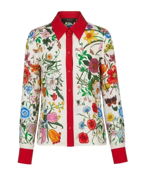 Gucci Printed Silk Shirt