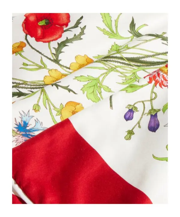 Gucci Printed Cotton Terrycloth Cape Dress With Detachable Belt - Multicolor