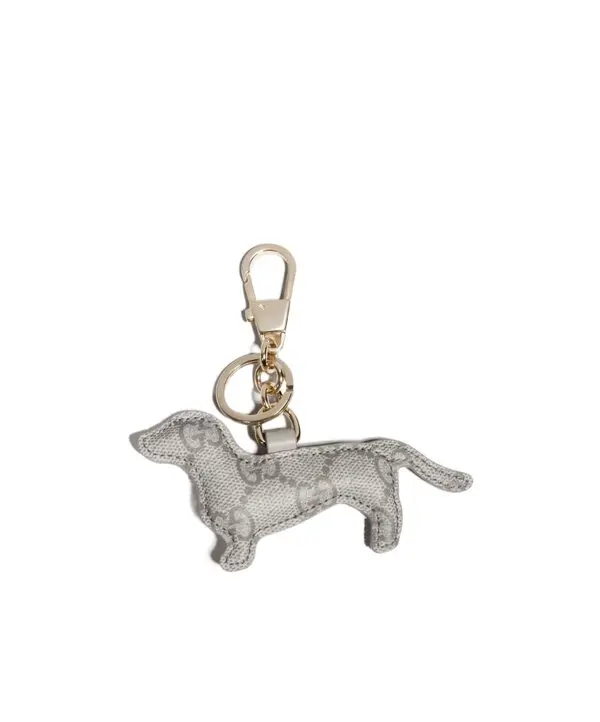 Gucci Dog Charm With Gg Monogram