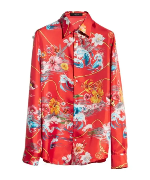 Gucci Printed Silk Twill Shirt - Multi-color