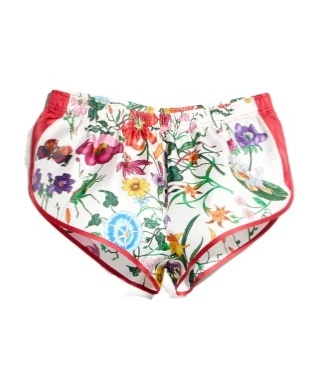 Gucci Printed Silk Shorts