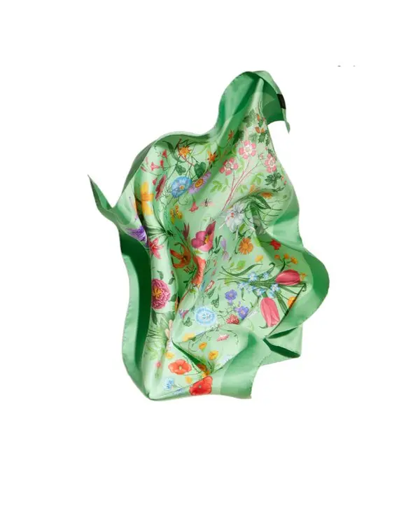 Gucci Printed Silk Twill Carr - Multi-color