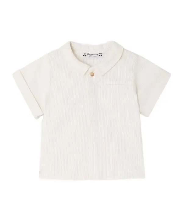 Bonpoint Nicolas Striped Shirt - Light Brown