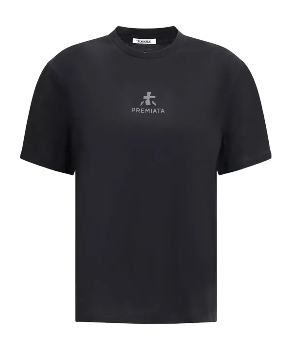 Premiata Logo Printed T-shirt - Black