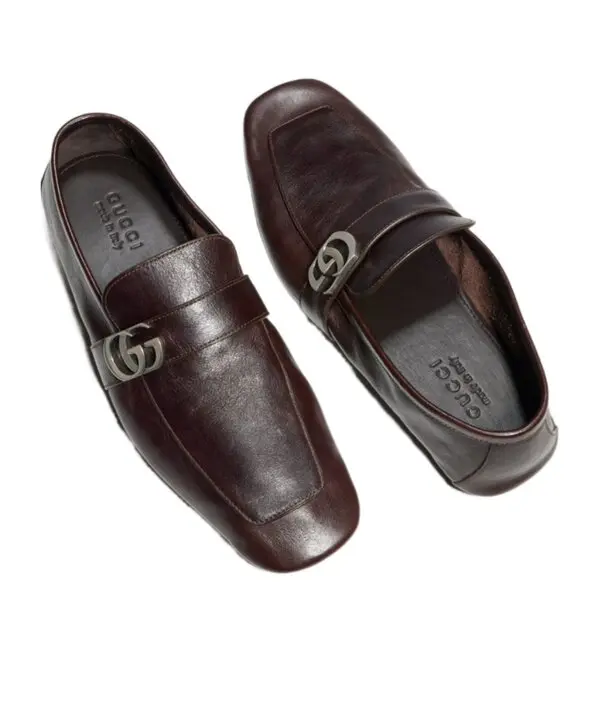 Gucci Leather Driver With Double G Hardware