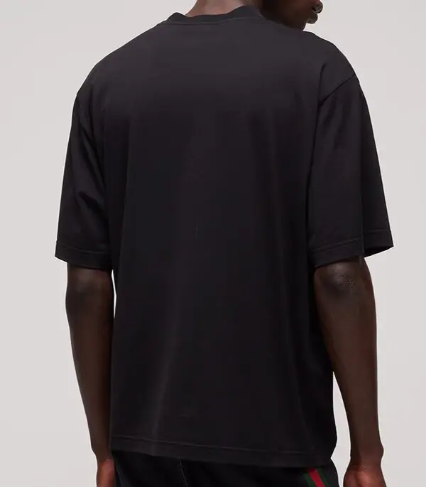 Gucci Web Embellishes Crewneck T-shirt