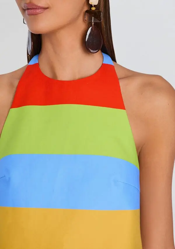 Retrofete Lanny Striped Mini Dress