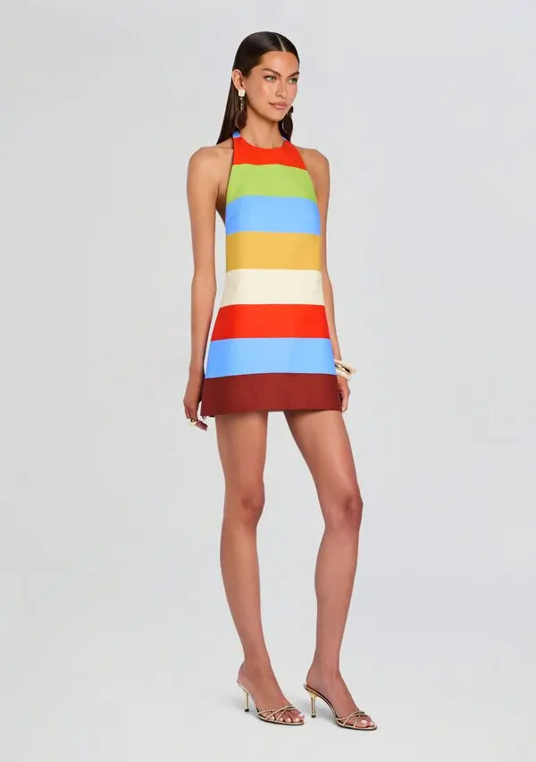 Retrofete Lanny Striped Mini Dress