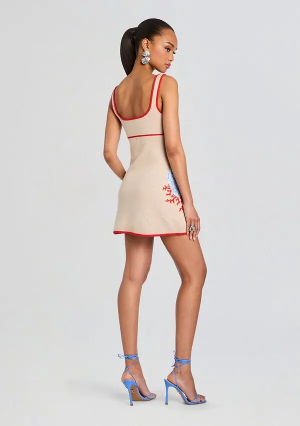 Retrofete Valcra Jacquard Knit Mini Dress