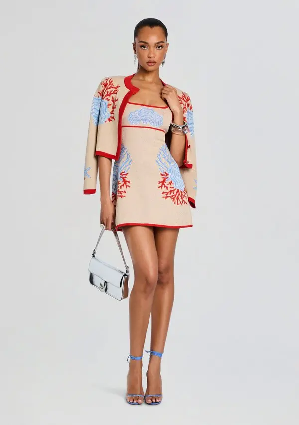 Retrofete Valcra Jacquard Knit Mini Dress