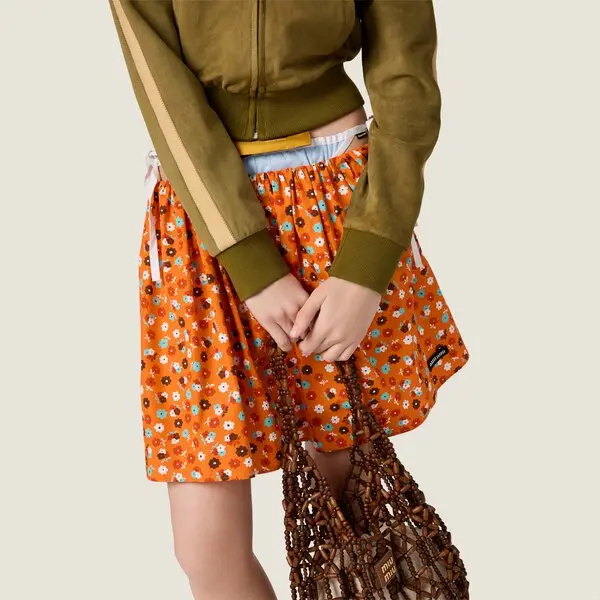 Miu Miu Poplin Skirt