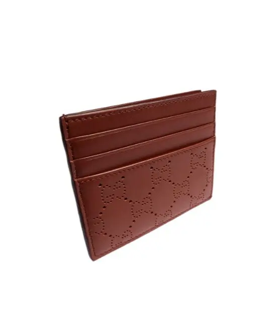Gucci Aria Card Case - Brick Red
