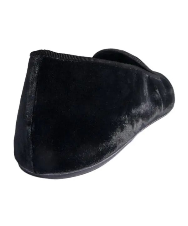 Gucci Velvet Loafer With Crest Embroidery