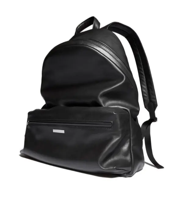 Gucci Leather Backpack With Engraved Tag