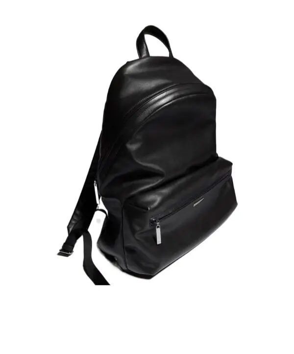 Gucci Leather Backpack With Engraved Tag