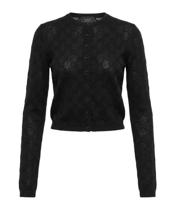 Gucci Fine Crêpe Viscose Long-sleeved Cardigan