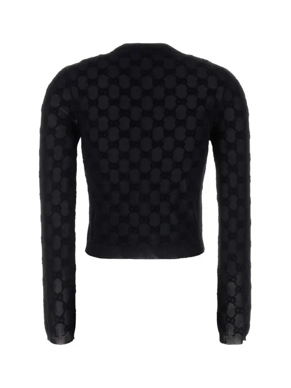Gucci Monogram Sheer Cardigan