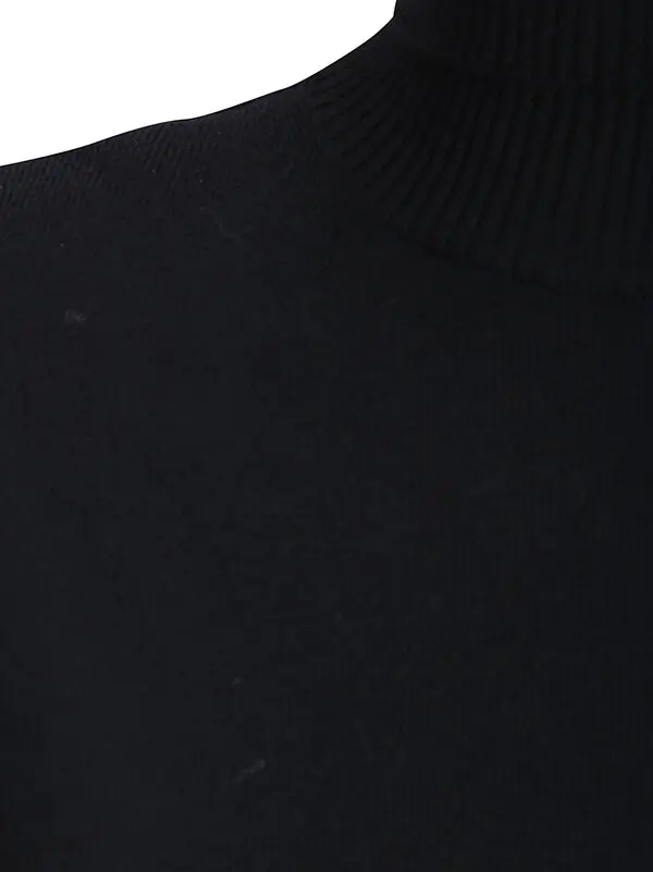Sportmax Sleeveless Fine Knit Turtleneck Jumper - Black