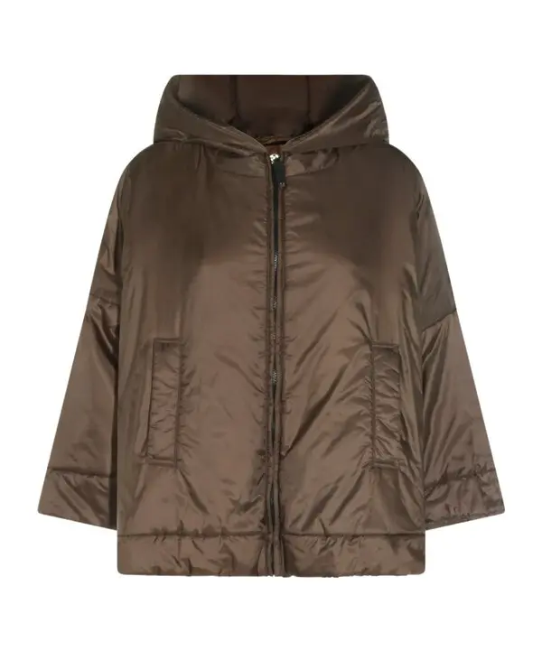 Max Mara Hooded Down Jacket - Brown
