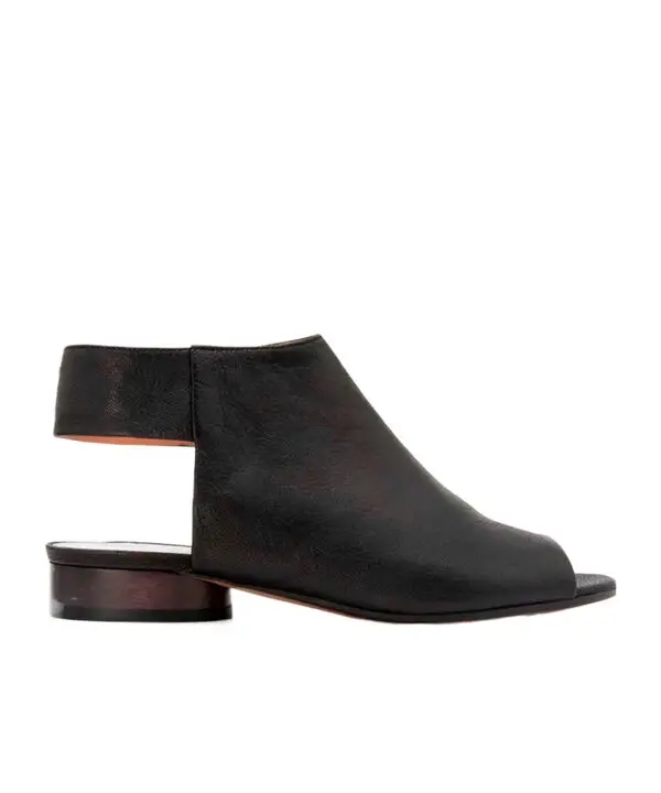MAISON MARGIELA Open-toe Low-heeled Sandals - Black