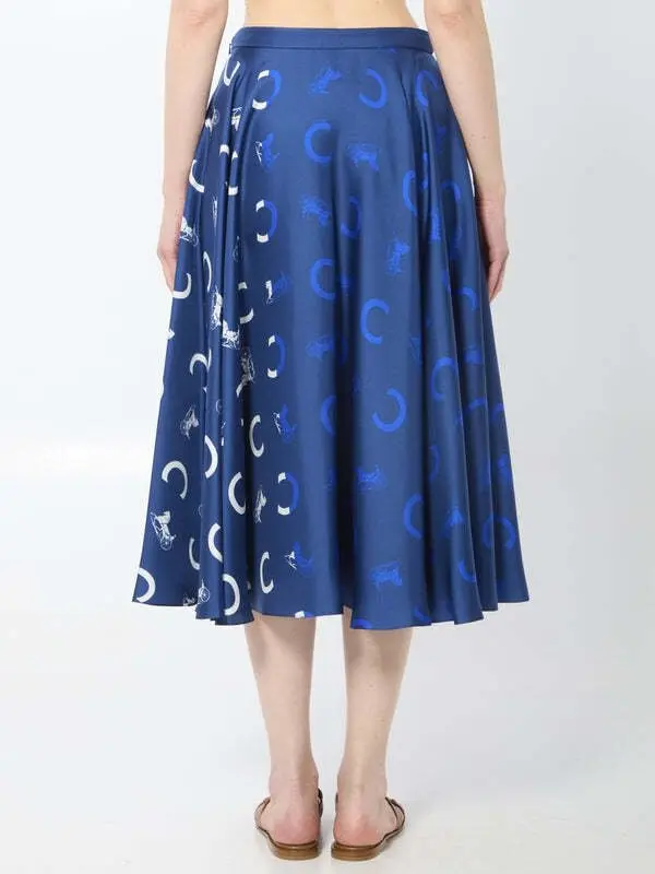 Celine Printed Midi Skirt