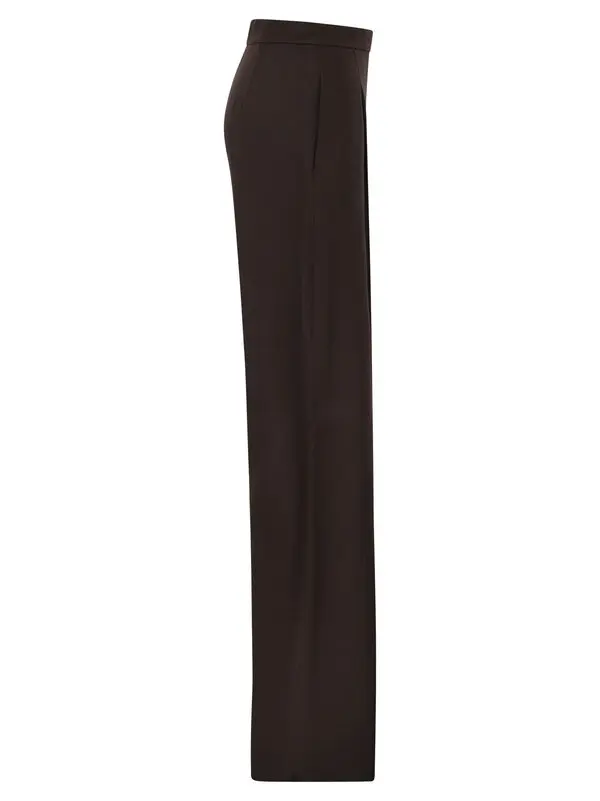 Max Mara Satin-finish Wide-leg Trousers