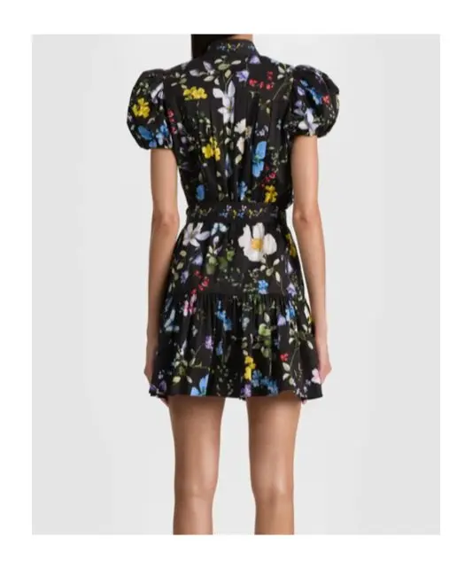 ALICEOLIVIA Alice + Olivia Cora Floral-print Mini Dress