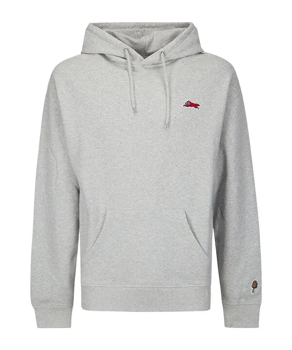 ICECREAM Long-sleeved Hooded Sweatshirt - Gray