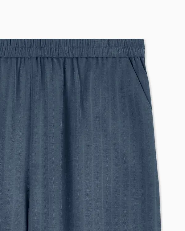 Emporio Armani Pinstriped Straight Leg Pants
