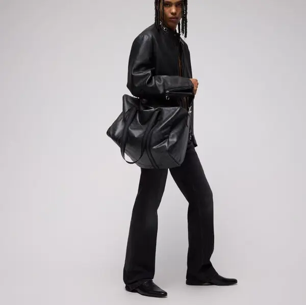 Gucci Medium Duffle Bag With Web - Black