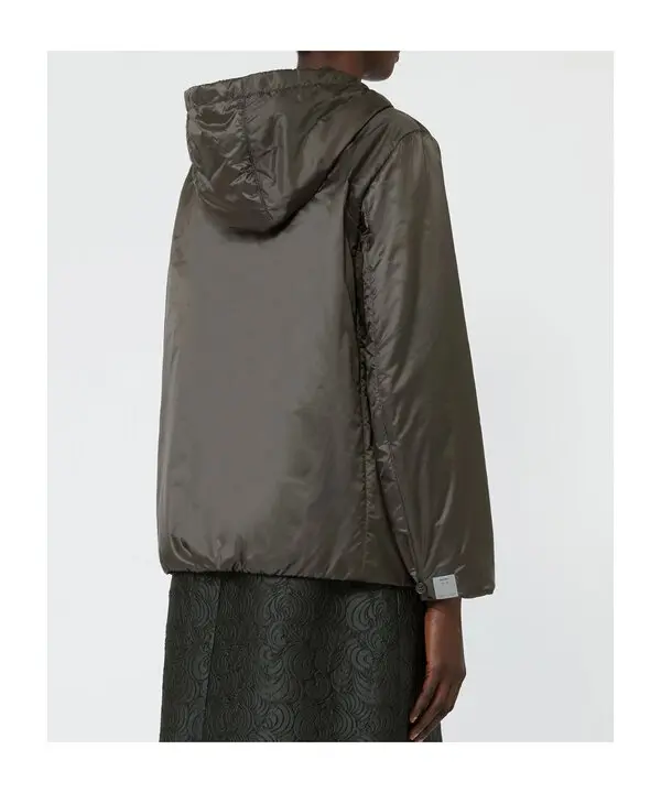 Max Mara Long-sleeved Hooded Cotton Jacket - Green