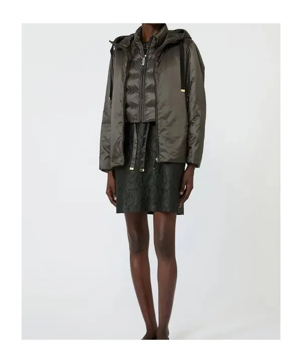 Max Mara Long-sleeved Hooded Cotton Jacket - Green